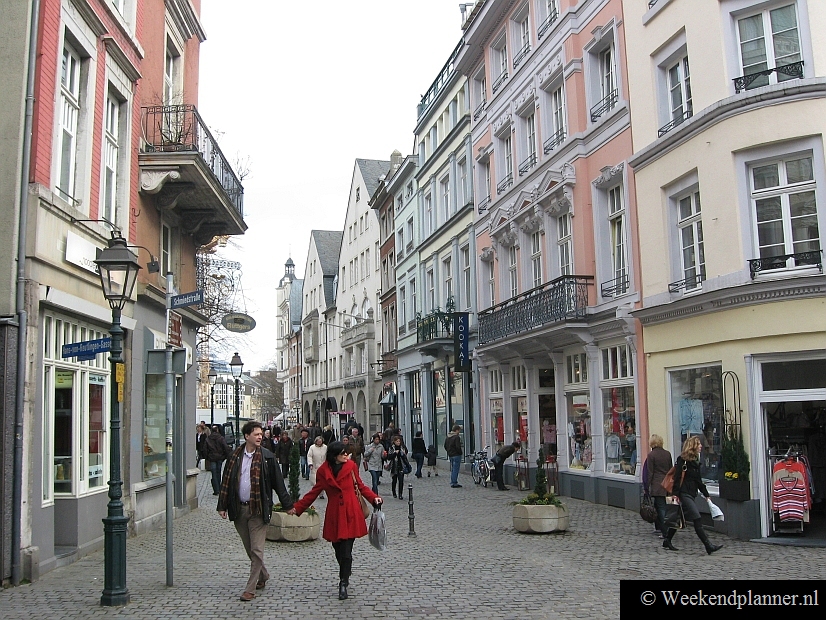 Winkelen in Aken.